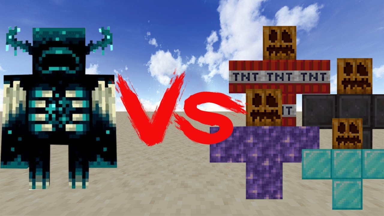 Warden Vs All Ore Golems In Minecraft Youtube
