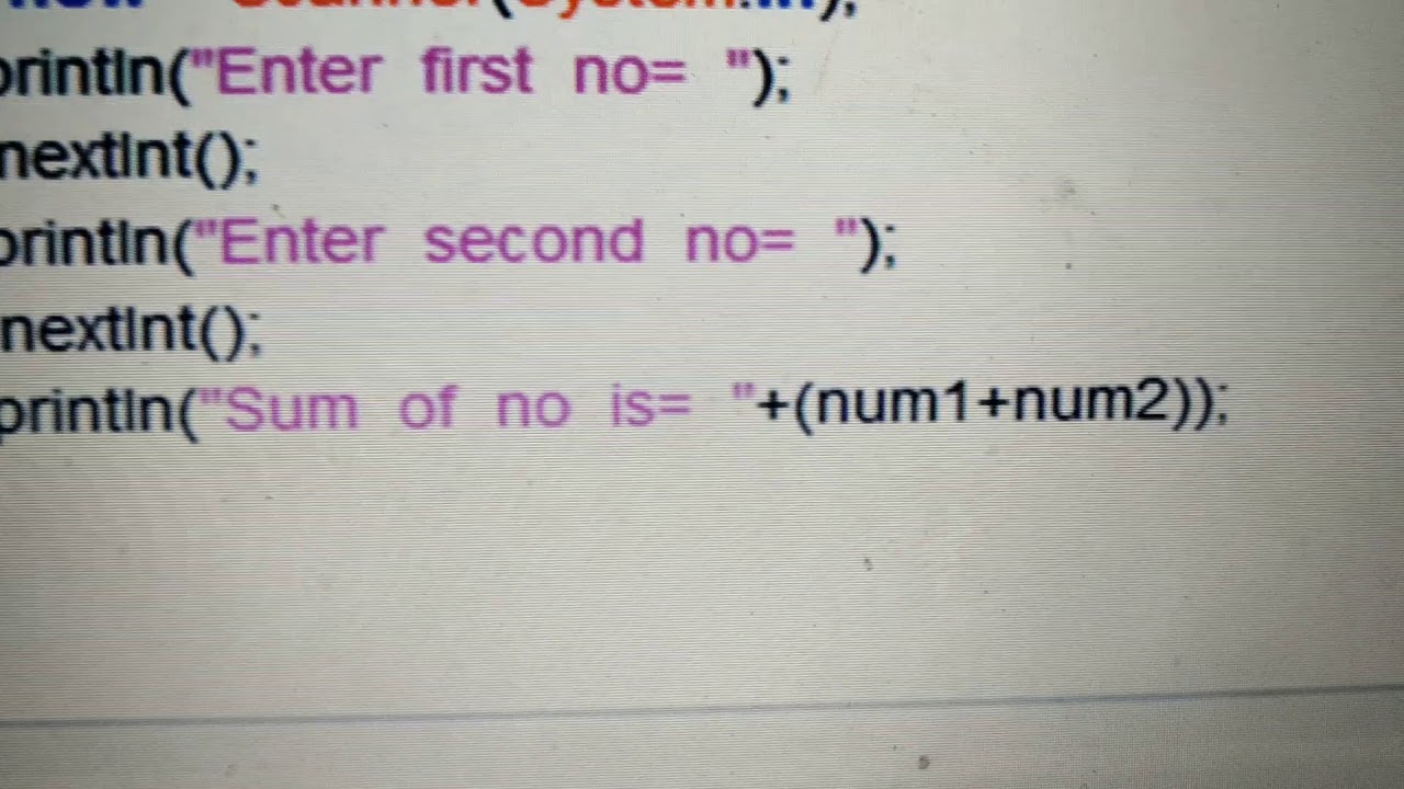 Scanner Class In Java Youtube