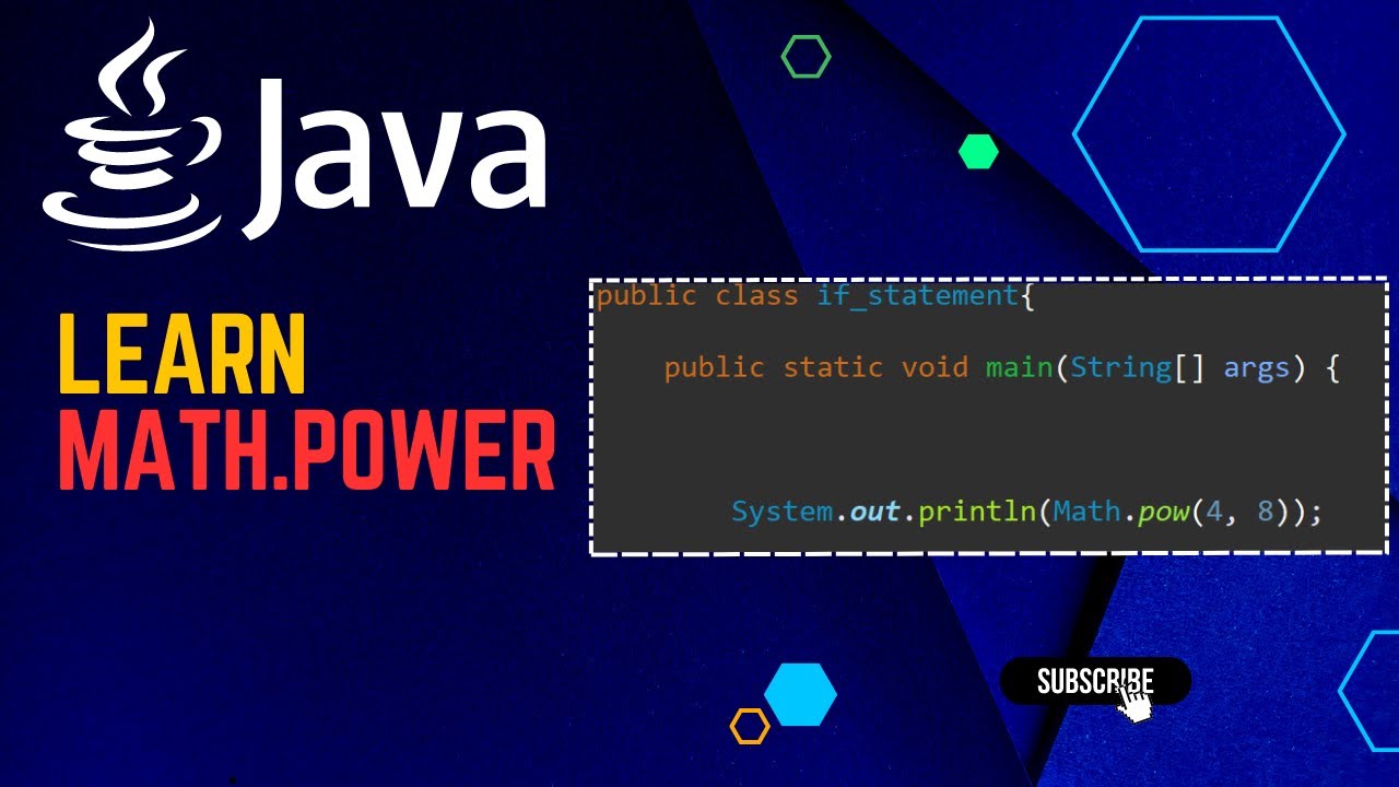 Java Math Pow How To Calculate Powers And Exponents Youtube