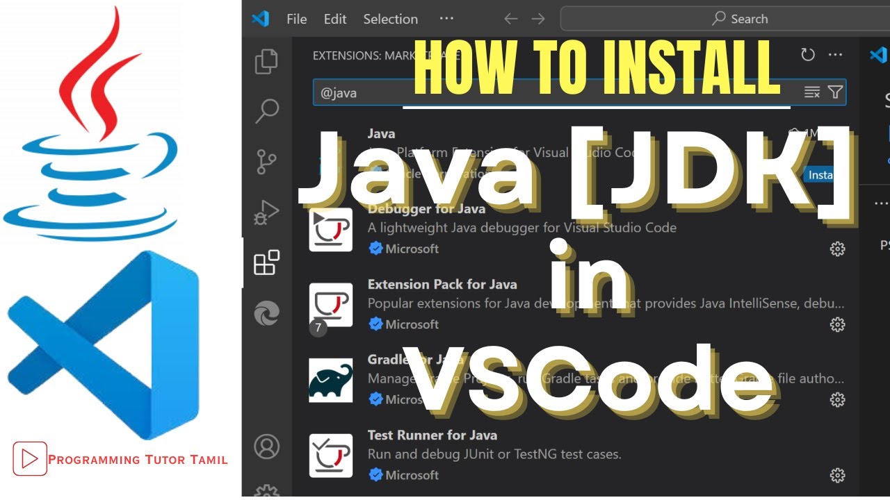 How To Install Java Jdk In Vs Code How To Run Java In Visual Studio