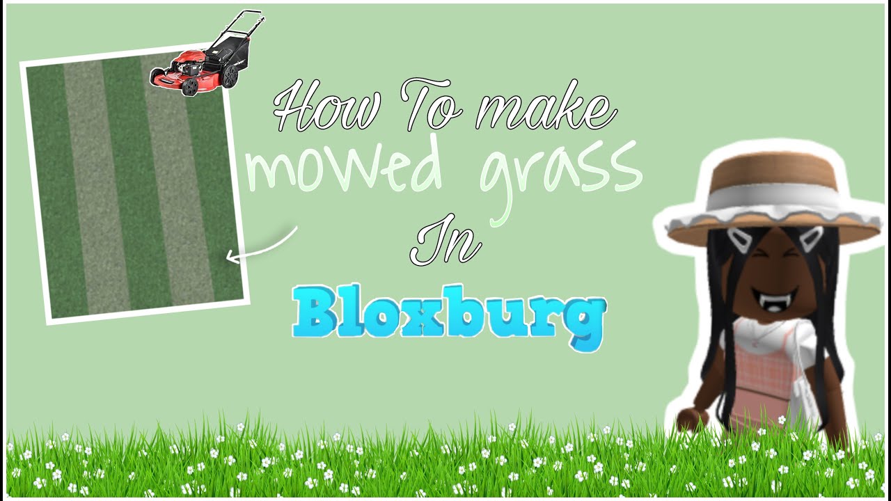 How To Make Mowed Grass In Bloxburg Aruiiella Youtube