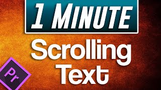 How To Add Scrolling Text In Premiere Pro 2024 Tutorial River Mp3 Mp4