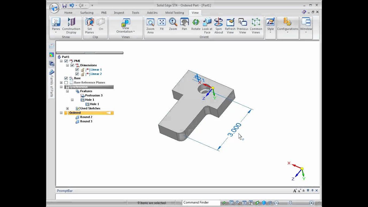 Design Intent On The Fly In Solid Edge Youtube