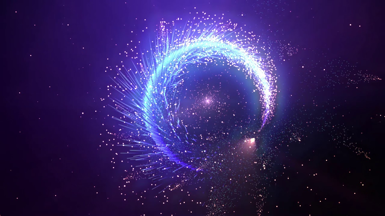 4k Blue Glowing Space Trail Vj Stars Moving Background Aavfx Live