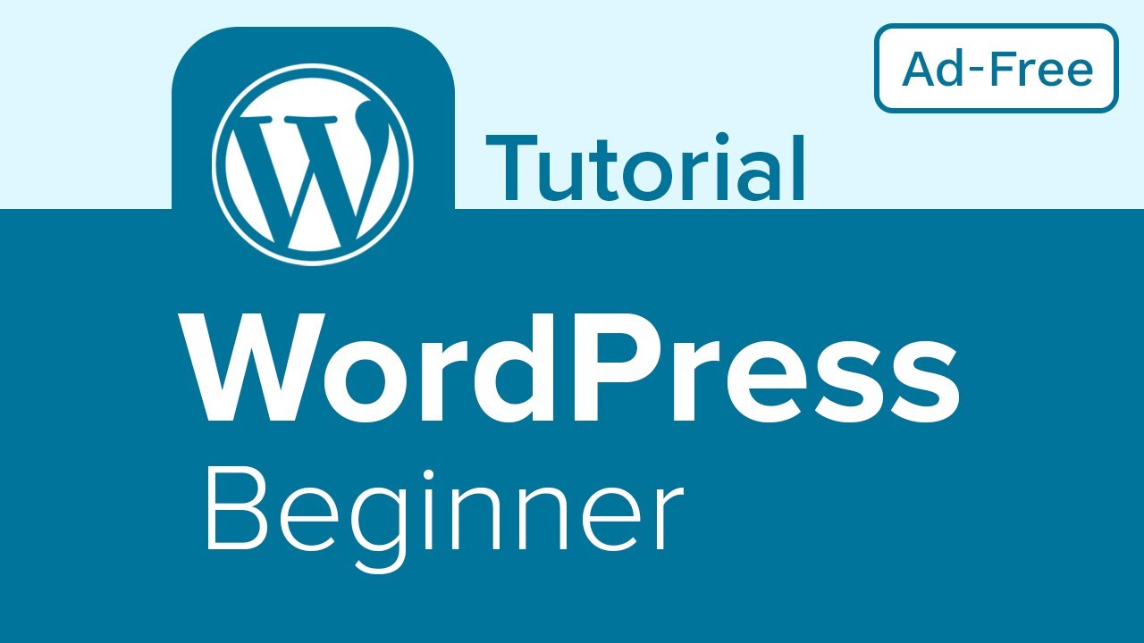 Wordpress Beginner Tutorial Youtube