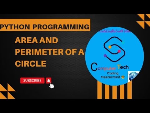 Python Tutorial Calculate Circle Area Perimeter From Radius