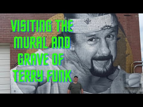 Visiting The Mural And Grave Of Terry Funk In Amarillo Texas Youtube