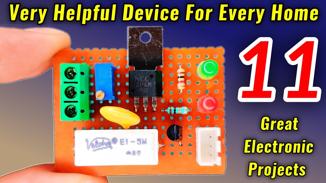 11 Helpful Electronic Projects For Beginners Youtube