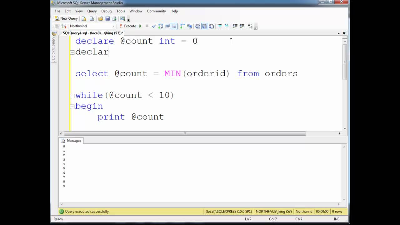 Sql Basic Control Flow Youtube