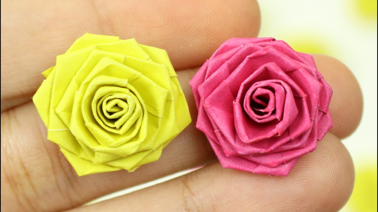 How To Make A Lovely Origami Rose Paper Flower Best Flower Site