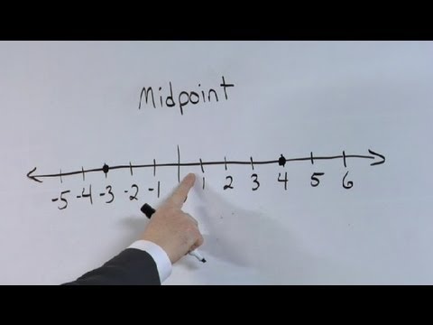 How To Show The Midpoint On A Number Line Math Made Easy Youtube
