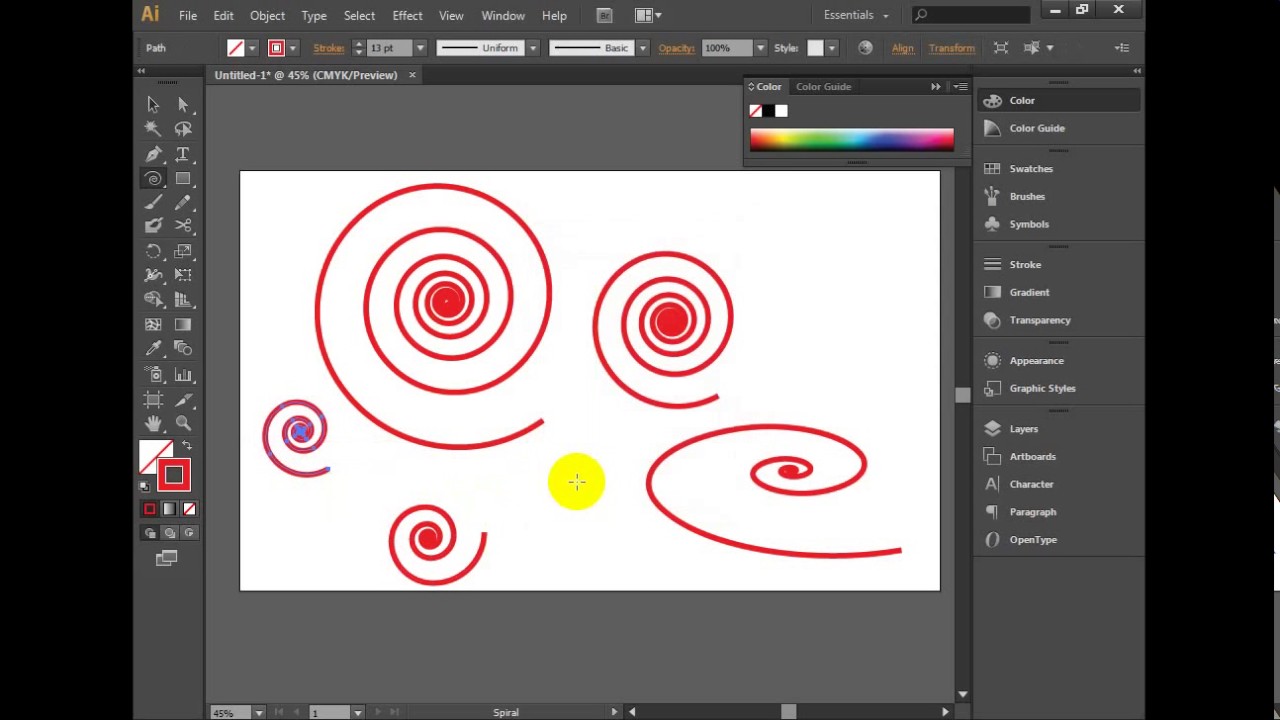 Spiral Tool Illustrator 2021 At Helen Porter Blog