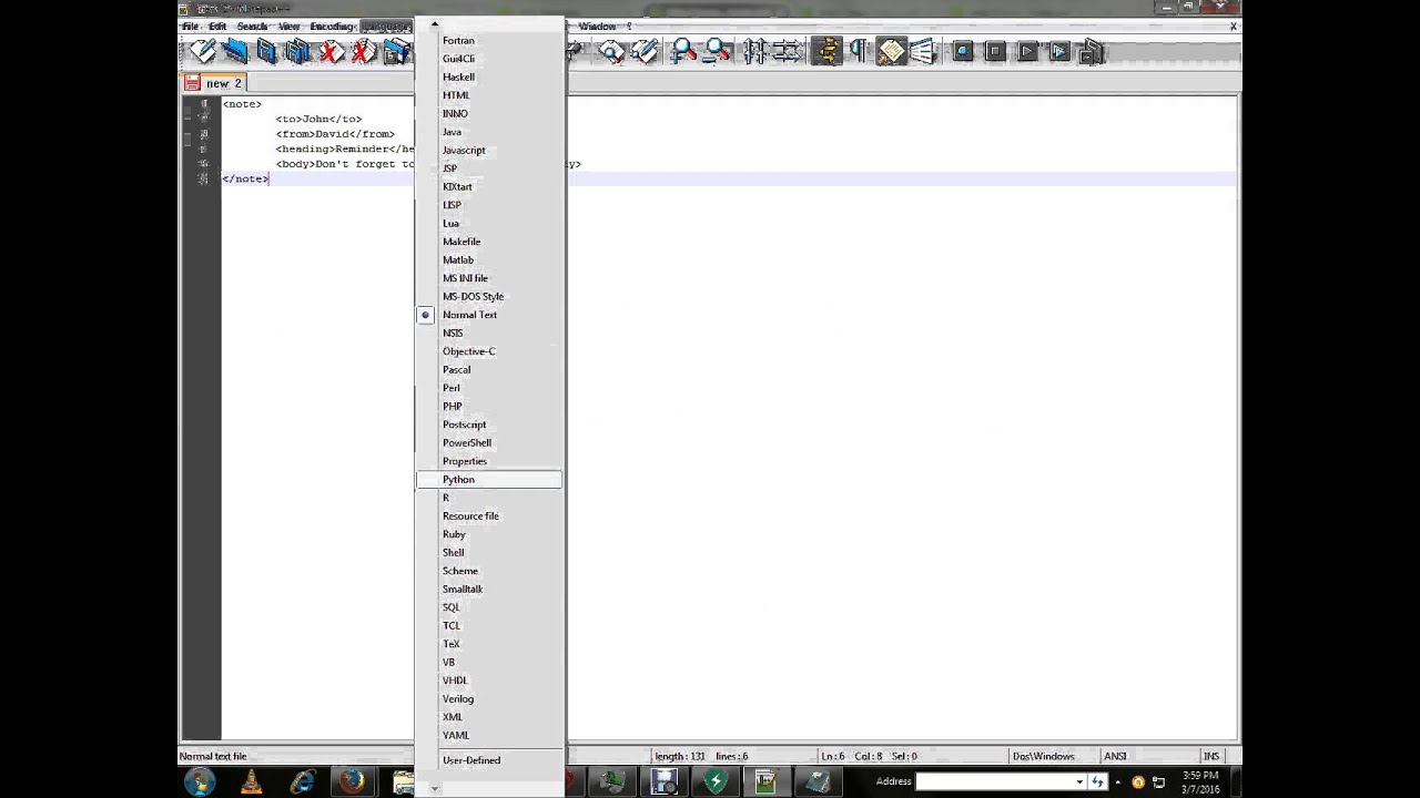 Notepad How To View Xml Format Youtube