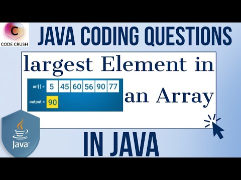 Largest Element In Array In Java Maximum Number In Array Java Java