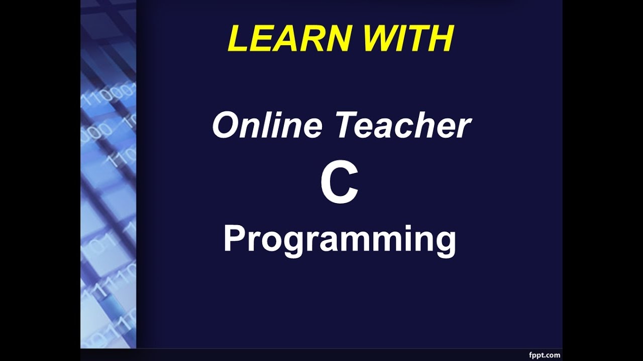 Learn C Language Programming Lecture 1 Youtube