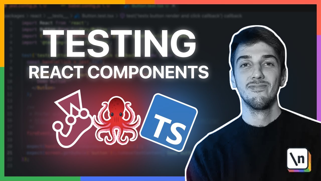 Test React Components With Jest And React Testing Library Youtube
