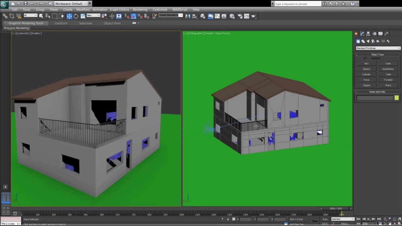 Simple House Animation In 3ds Max Youtube