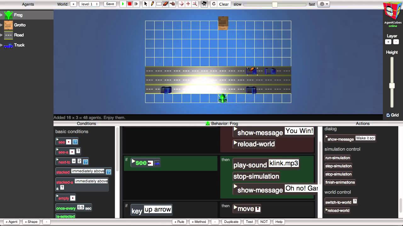 Hour Of Code Make A 3d Game With Agentcubes Online Youtube