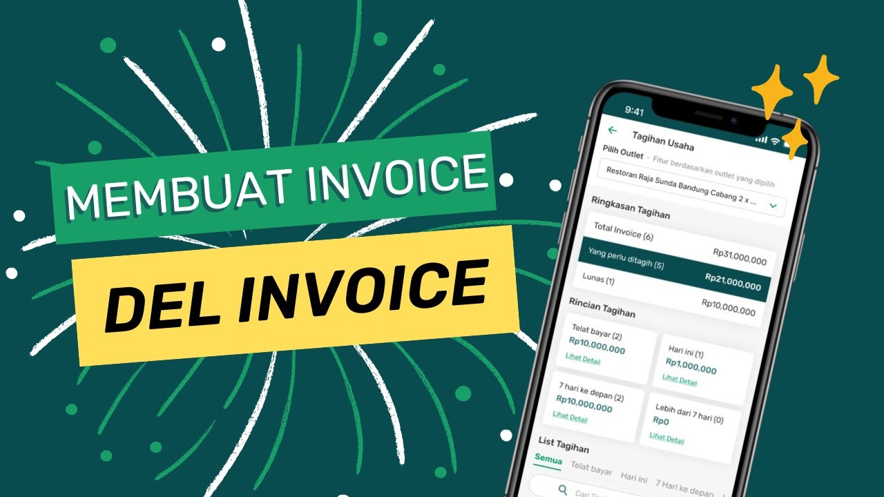 Del Invoice Tutorial Membuat Invoice Youtube