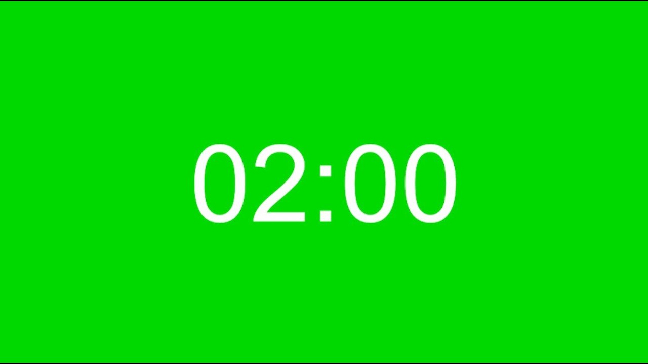 Free To Use 2 Minute Timer вџ Green Screen Background Youtube