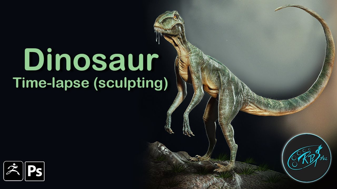 Zbrush Timelapse Dinosaur Sculpting Youtube