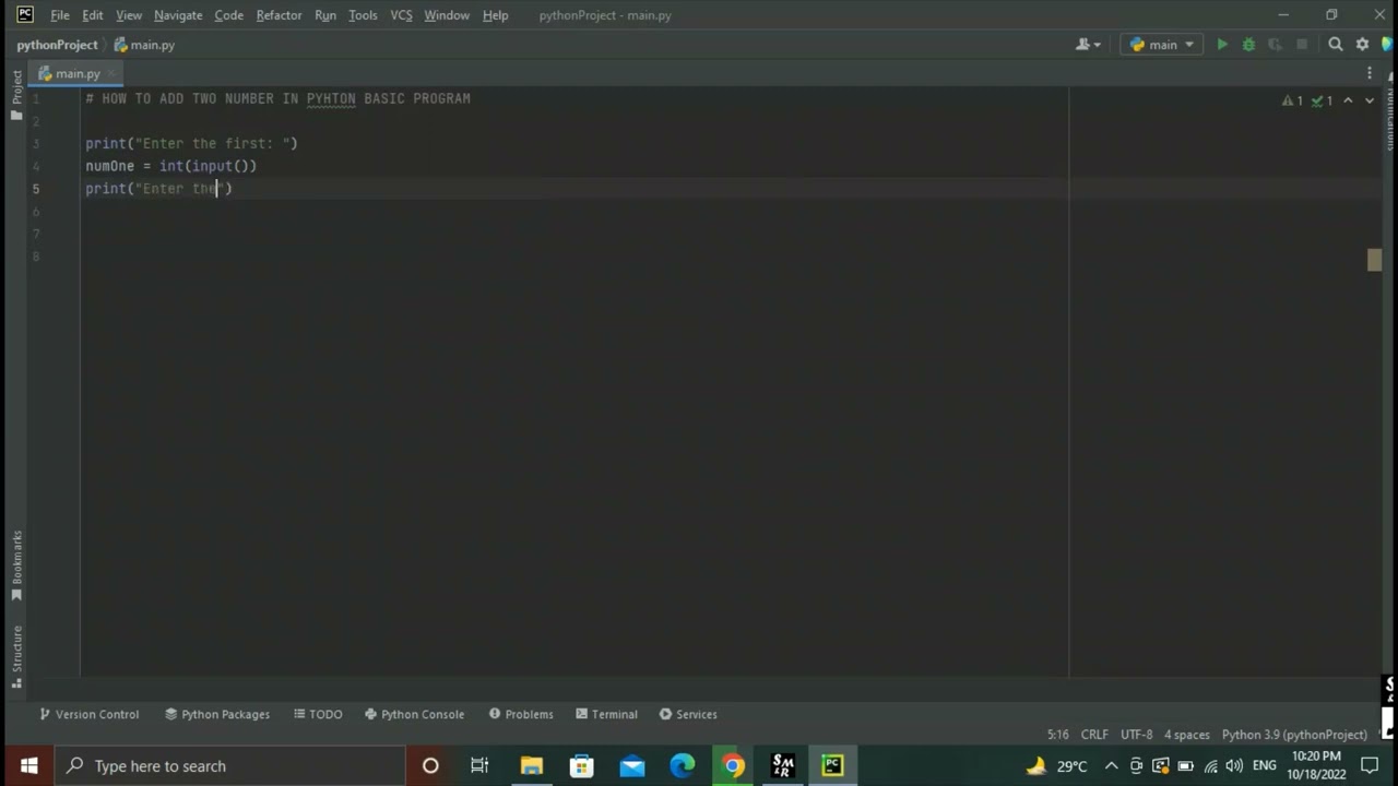 Python Basic Program 6 Youtube