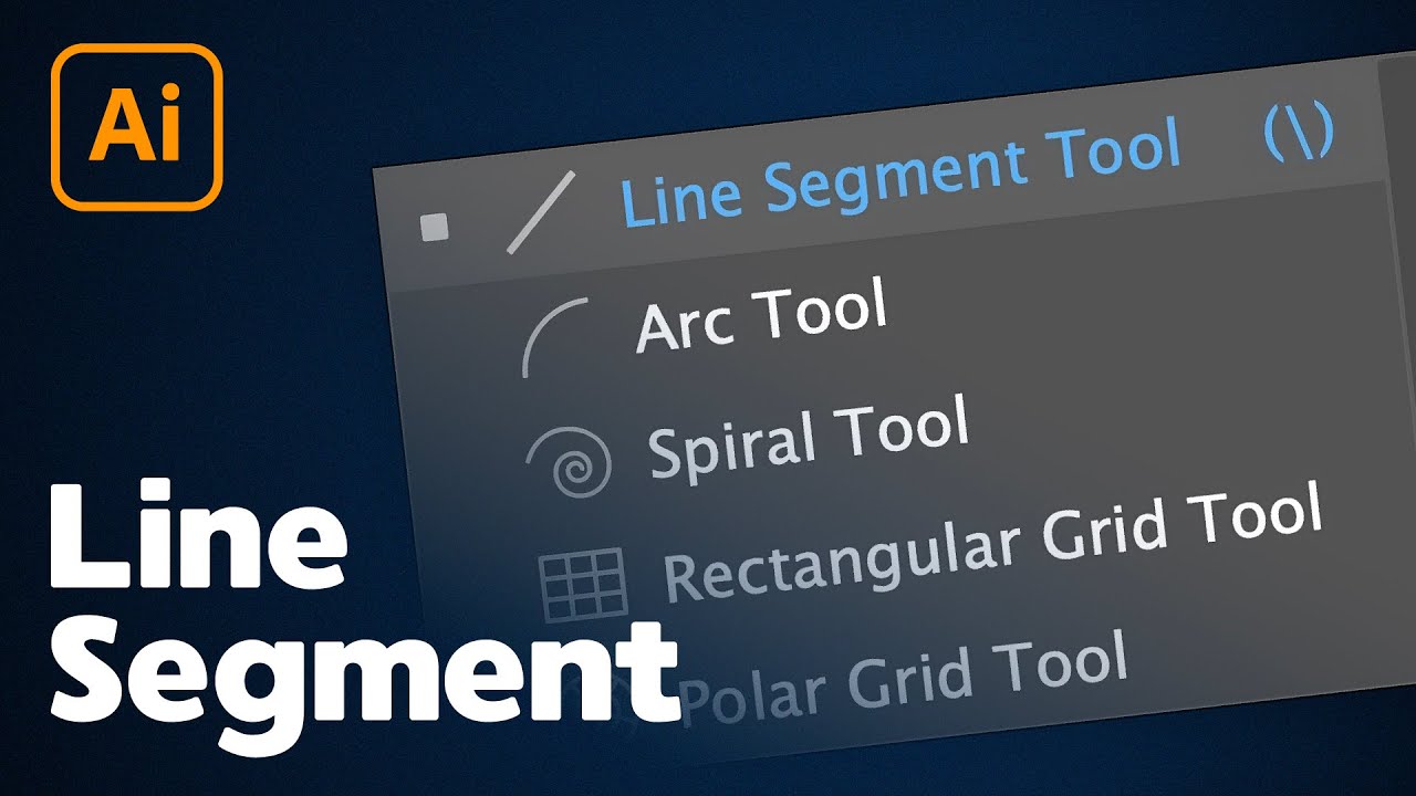 How To Use The Line Segment Tool In Illustrator Youtube