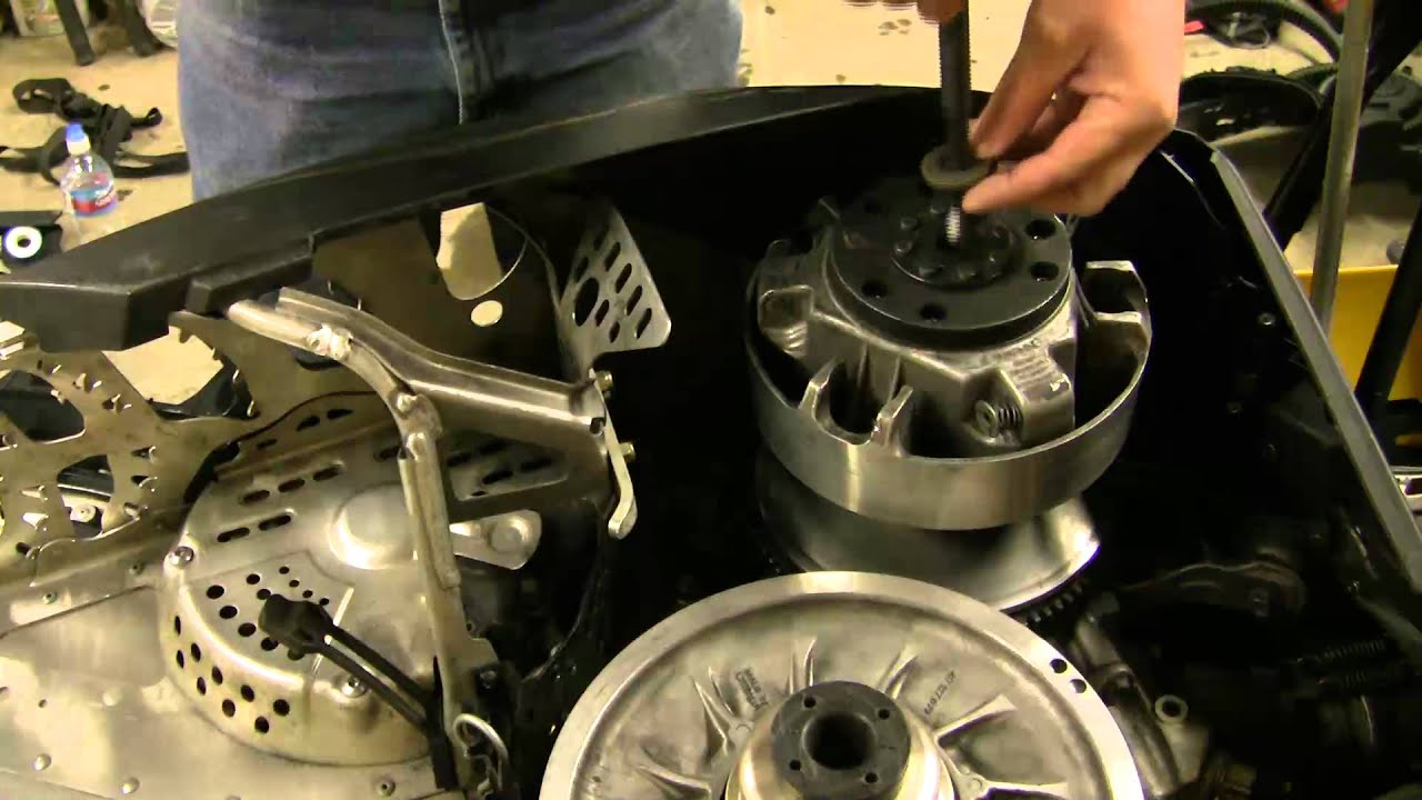 Skidoo Clutch Removal Water Trick Youtube