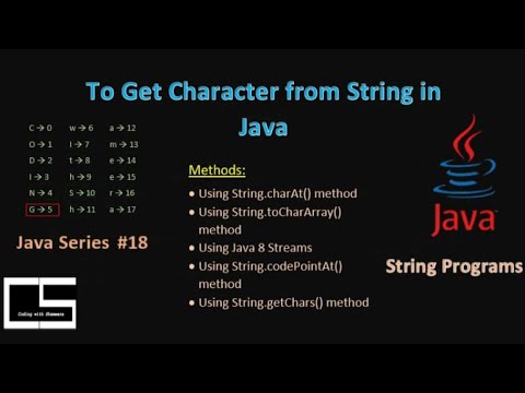 To Get Single Character From String Java Codingwithshameera1 Youtube