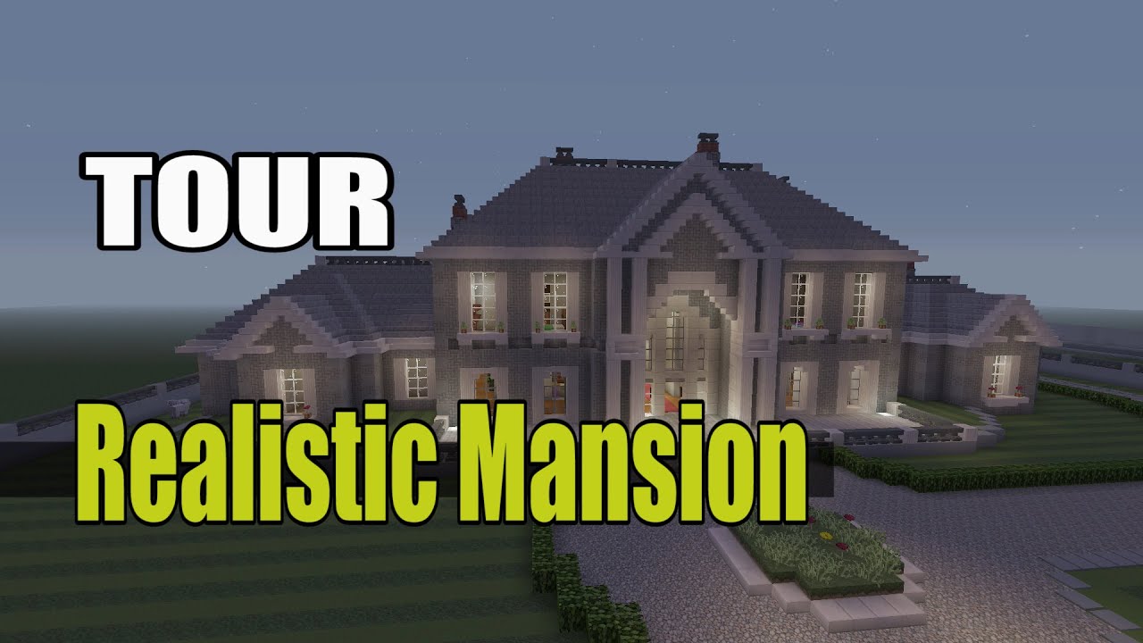 Minecraft Realistic Mansion Tour Youtube