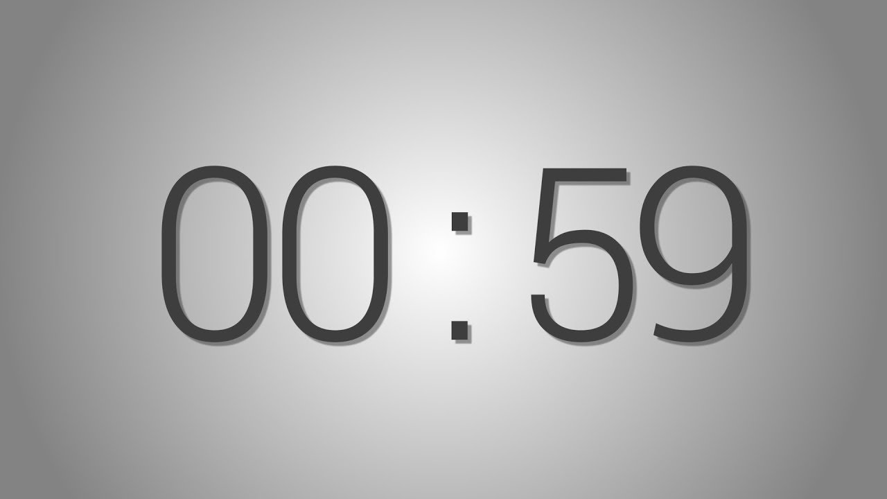 59 Seconds Countdown Timer Beep At The End Simple Timer Fifty Nine