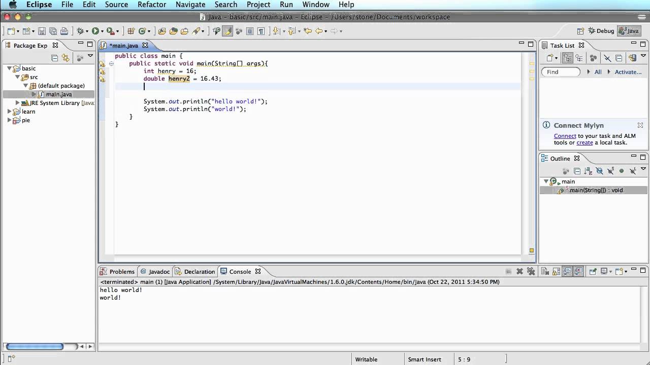Java 2 Variables Int Double String Youtube