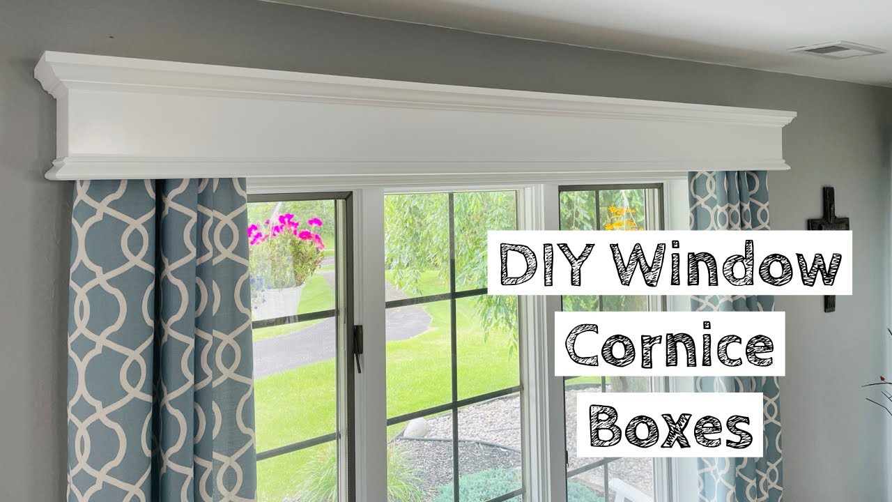 How To Build Install Window Cornice Boxes Quick Easy Project