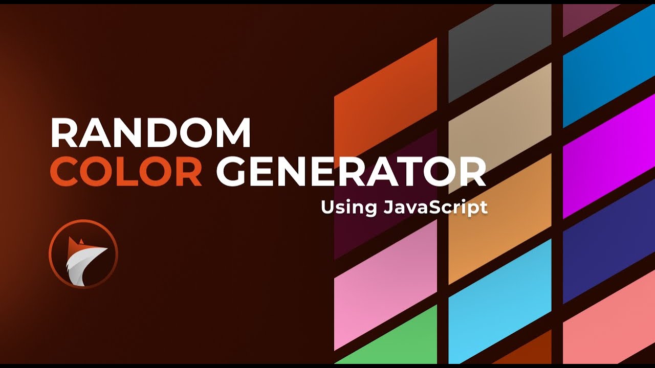 Javascript Random Color Generator Codepen Youtube