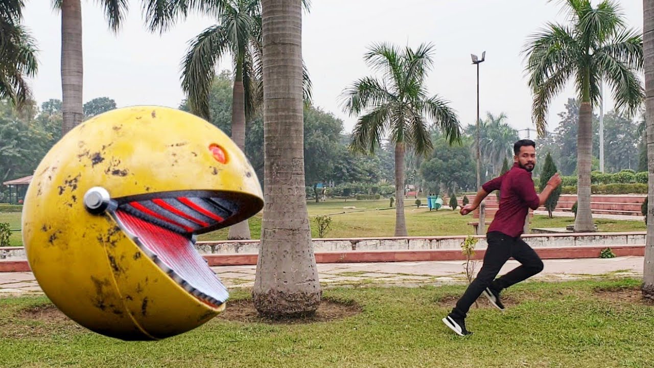 Pacman In Real Life Youtube