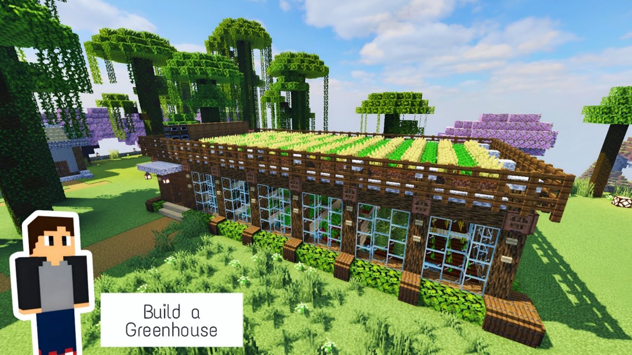 Minecraft рџњї How To Build A Huge Automated Greenhouse Farm Tutorial