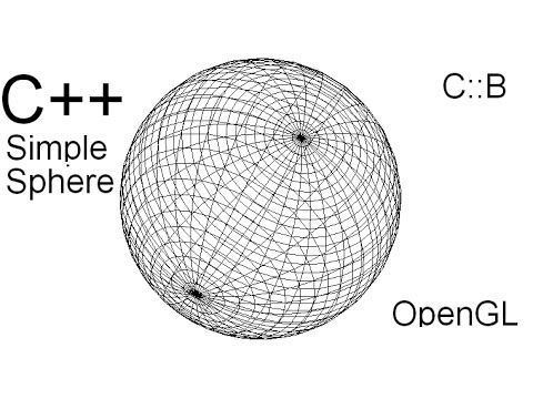 How To Draw A Simple Sphere C Code Blocks Mingw Opengl Freeglut Youtube