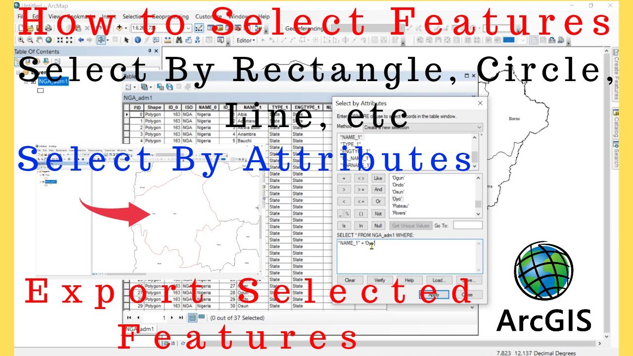 Select Features Arcgis How To Select Features By Attributes On Arcgis