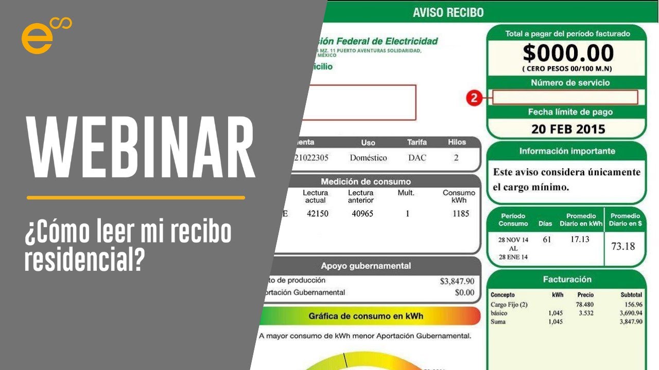 Cómo Aprender A Leer Mi Recibo Cfe Youtube