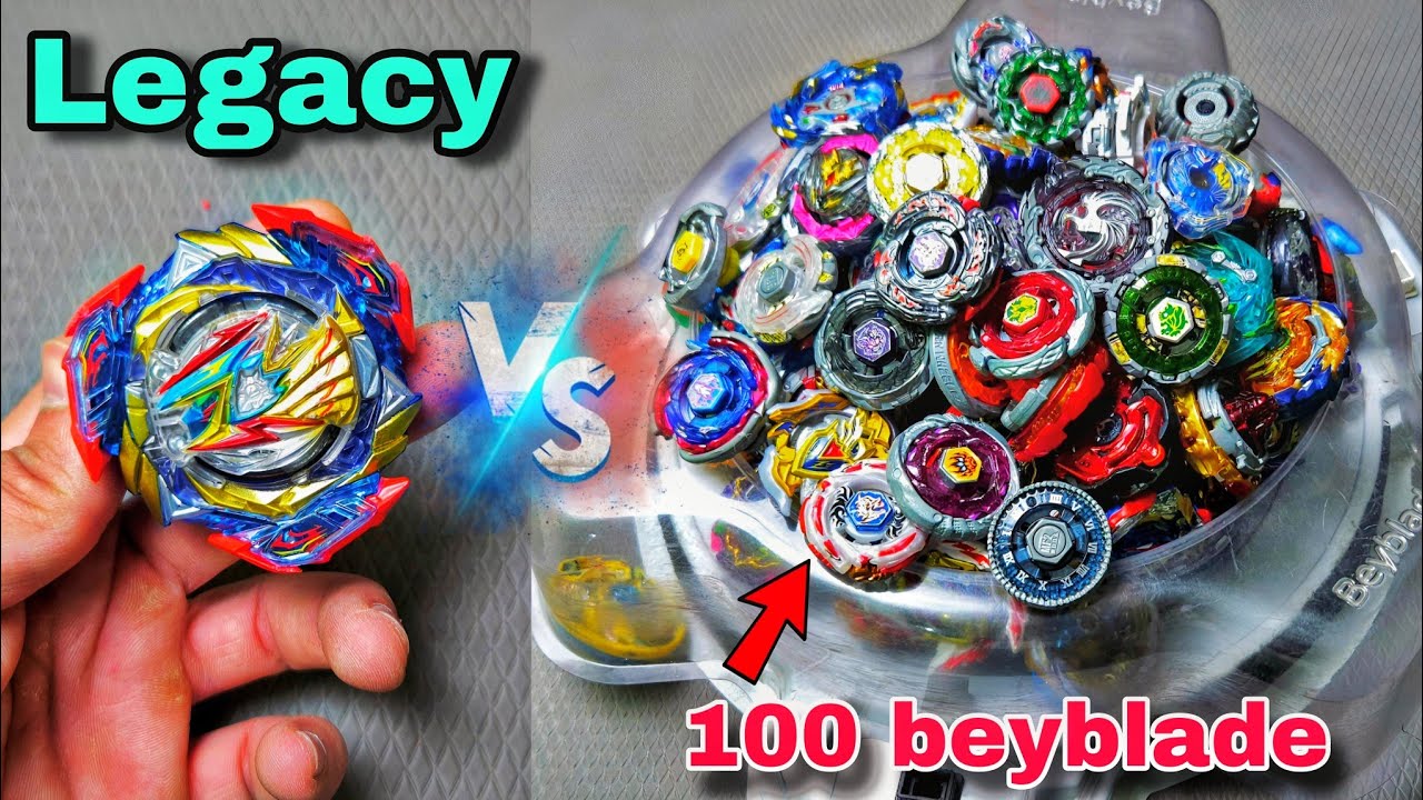 1 Vs 100 Fight Ultimate Valkyrie Legacy Vs 100 Beyblade Battle Youtube