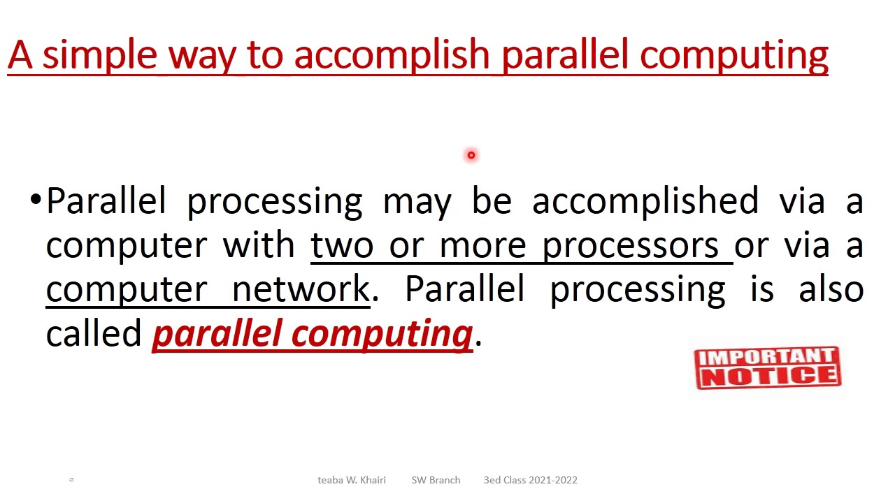 Parallel Programming Paradigms Lec1 Part 1 Youtube