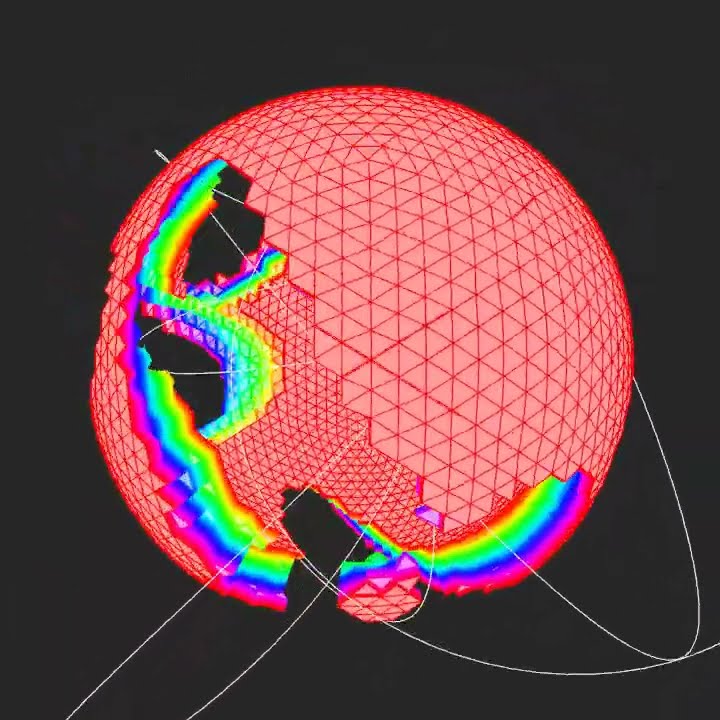 Gradation Sphere Openframeworks Creativecoding Art Youtube