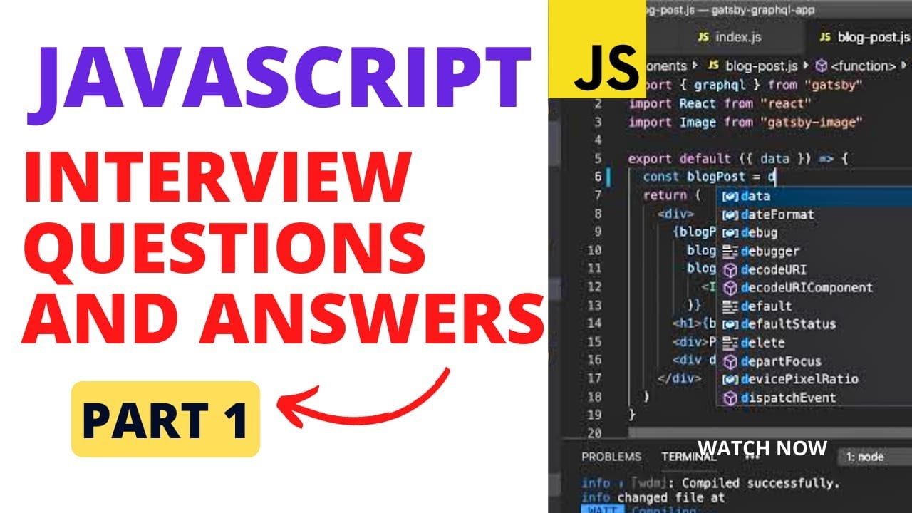 Javascript Interview Questions And Answers 2023 For Freshers