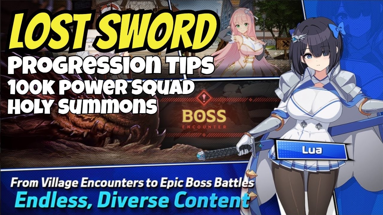 Lost Sword Progression Tips 100k Power Summons Miracles Youtube