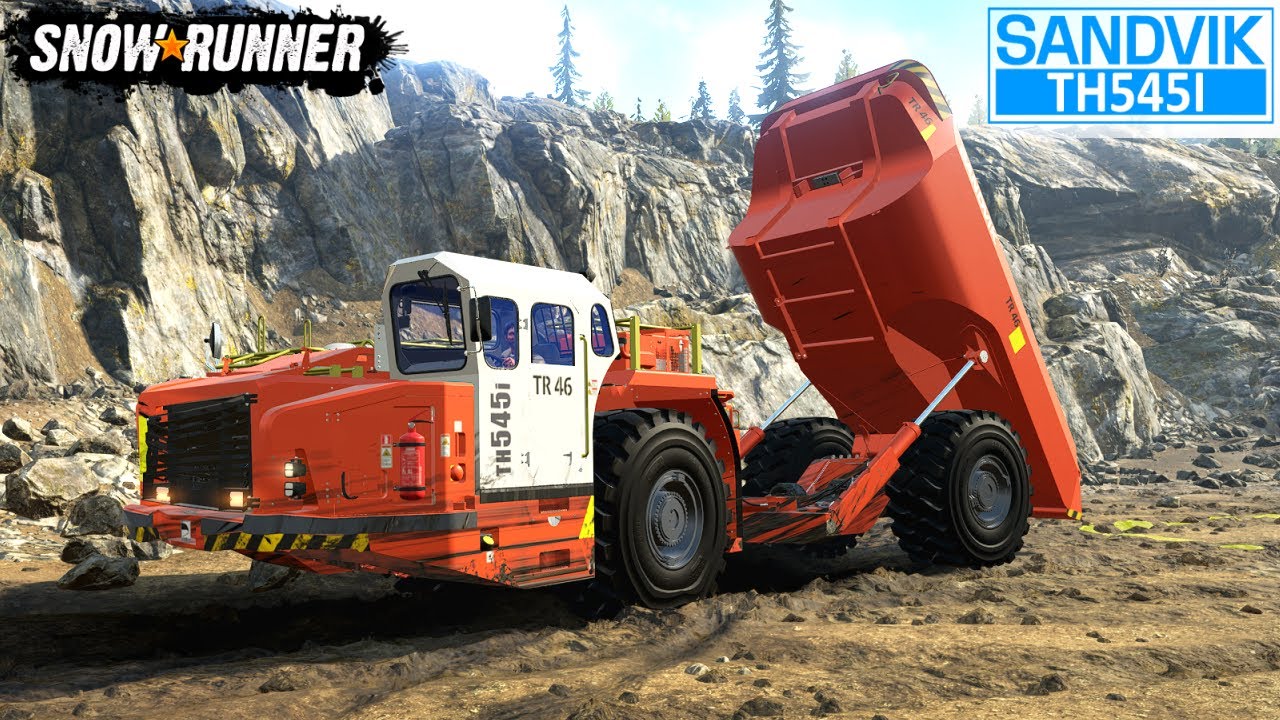Snowrunner Sandvik Th545i Articulated 45 Tons Underground Mining Dump