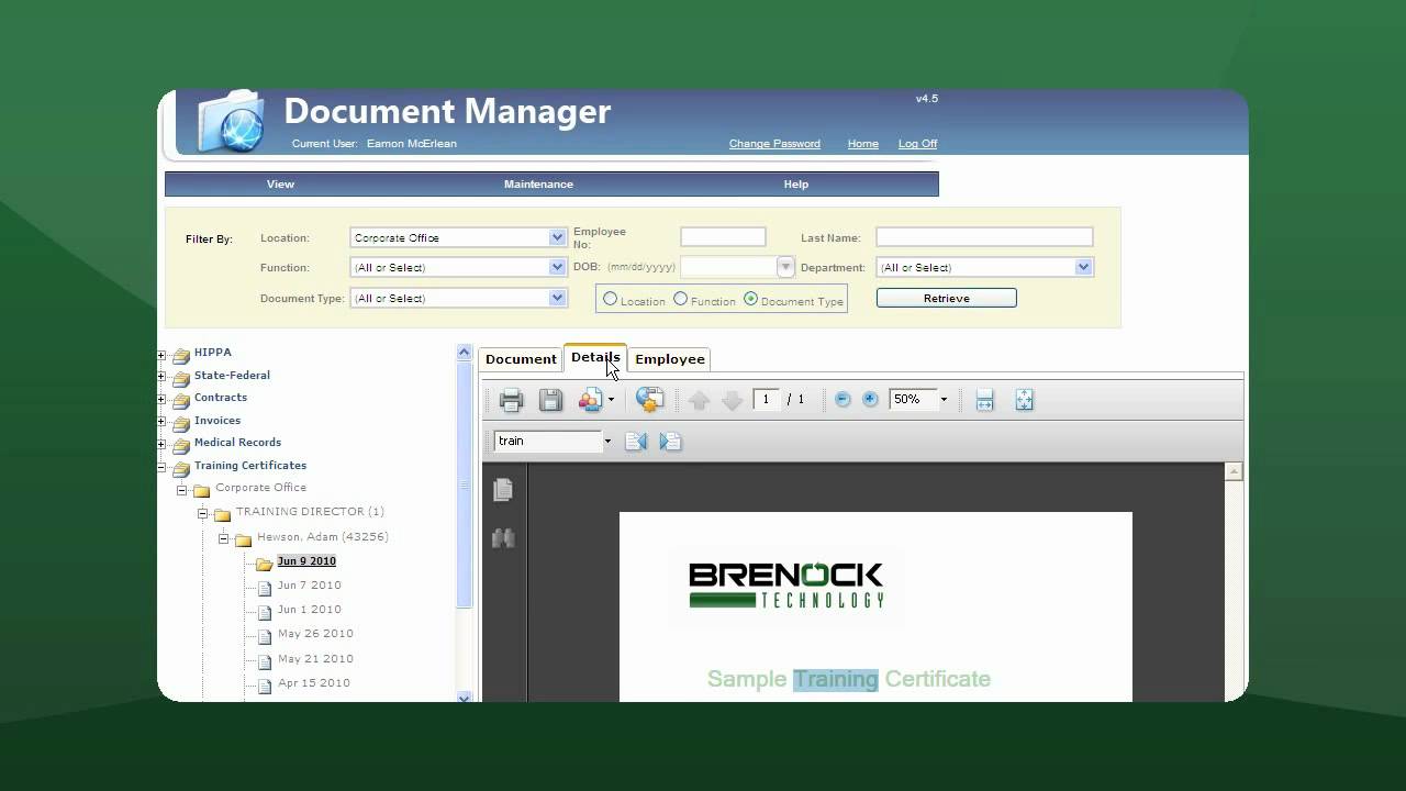 Document Management System Demo Youtube