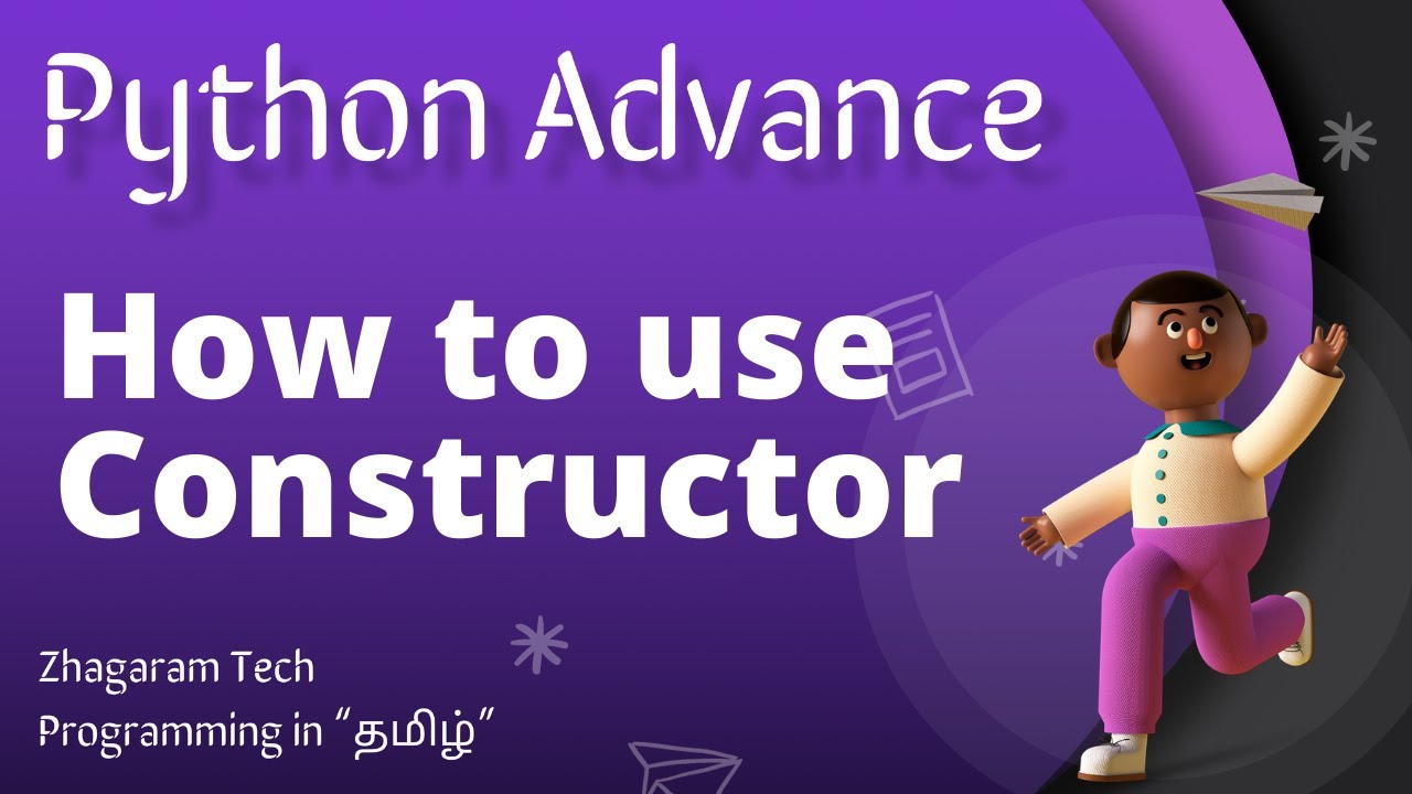 Python Tutorials Constructor Tamil Youtube