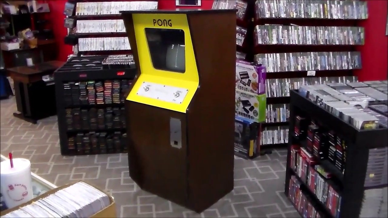 Atari S Wonderful Pong Arcade Game Cabinet From 1973 Youtube