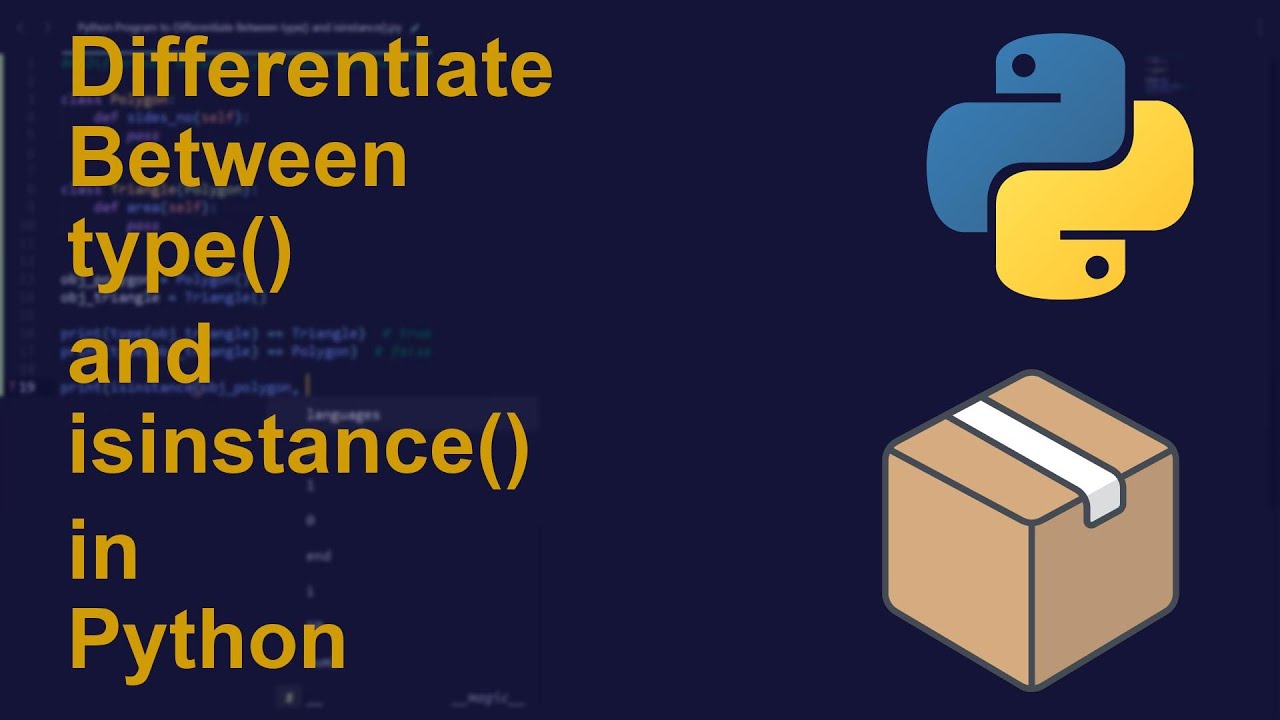 Differentiate Between Type And Isinstance In Python Python