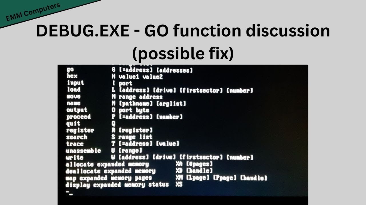 Debug Exe Go Function Discussion Possible Fix Youtube